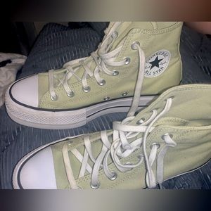 Converse | Shoes | Sage Green Converse Platforms | Poshmark